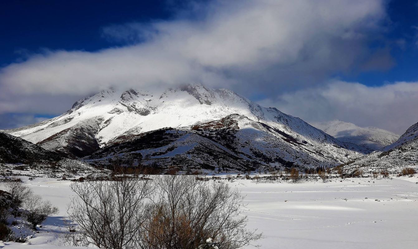 Nevada en la Montaña Palentina